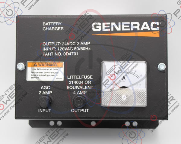 Generac 0D4701 2A 24V Battery Charger – Gentek Power Generac Parts
