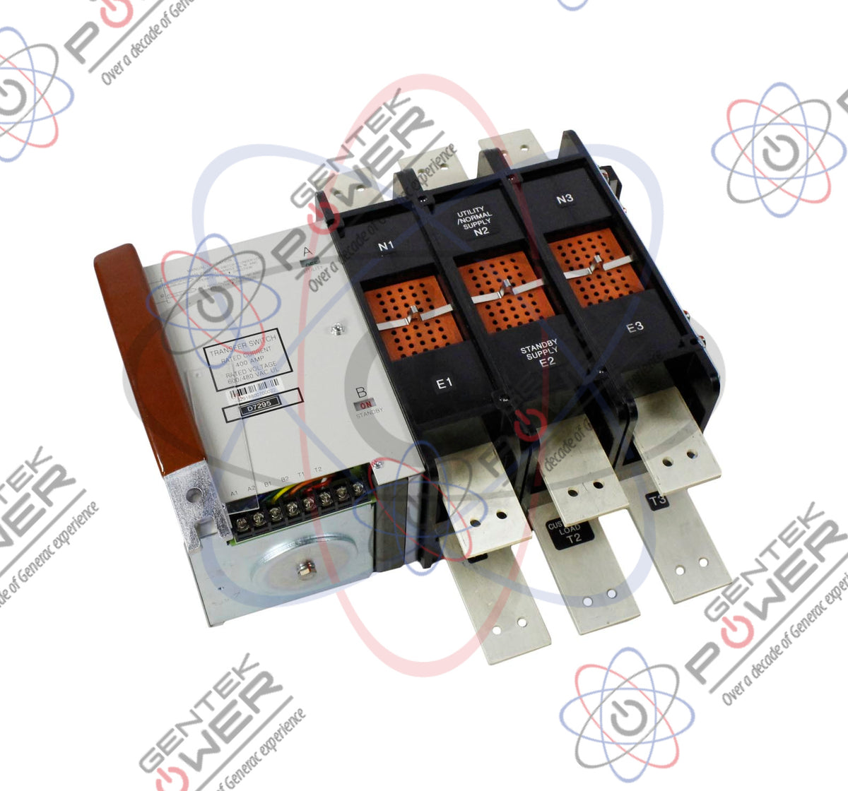 Generac 0D7295 400A 600V 3 Pole W Style Transfer Switch Contactor Asse ...