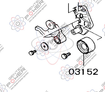 Generac 0G10080190 2.4L Mitsubishi Timing Belt A Idler Pulley – Gentek ...