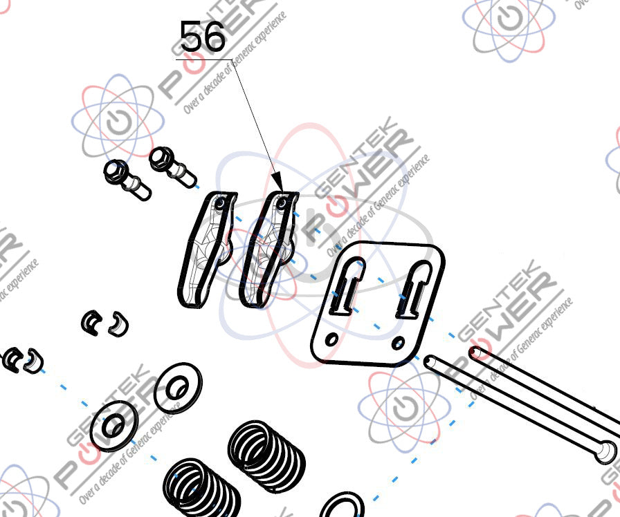 Generac 10000008511 Rocker Arm For 816CC Engines – Gentek Power Generac ...