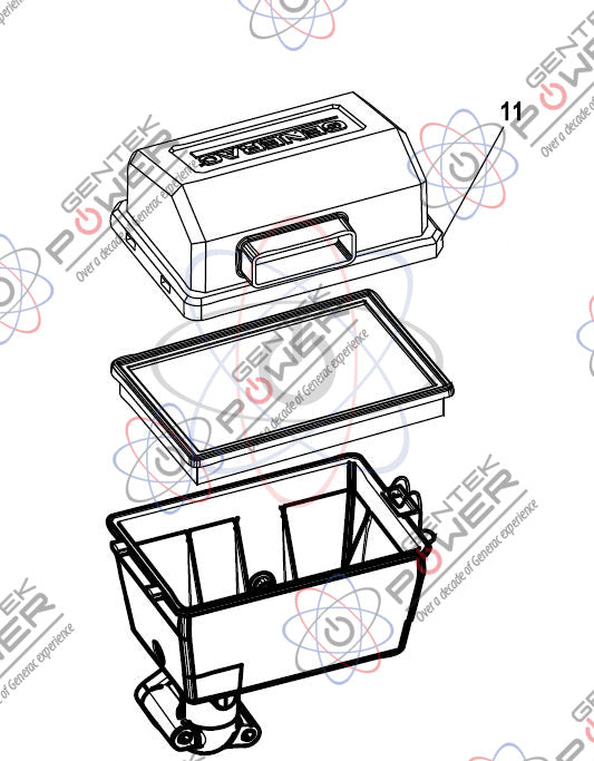 Generac 0K5150 Airbox/Air Filter Cover For PowerPact 7kW – Gentek Power ...